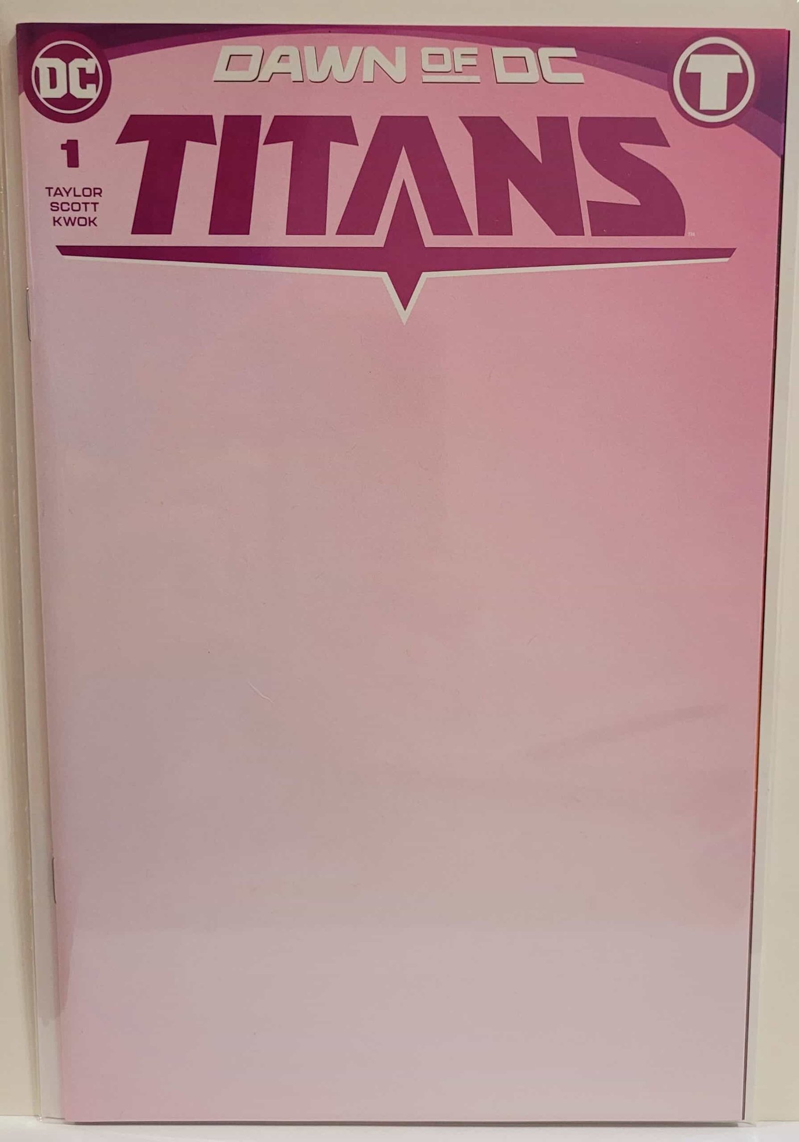 Titans (2023) #1D Blank Cover - Baú das HQs
