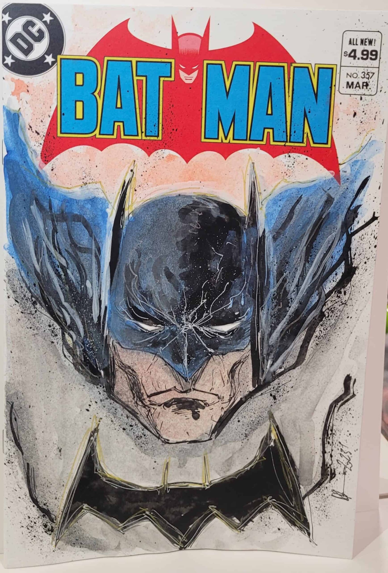 Batman Facsimile Edition Blank Cover #357 Original Art by Daniel Sousa ...