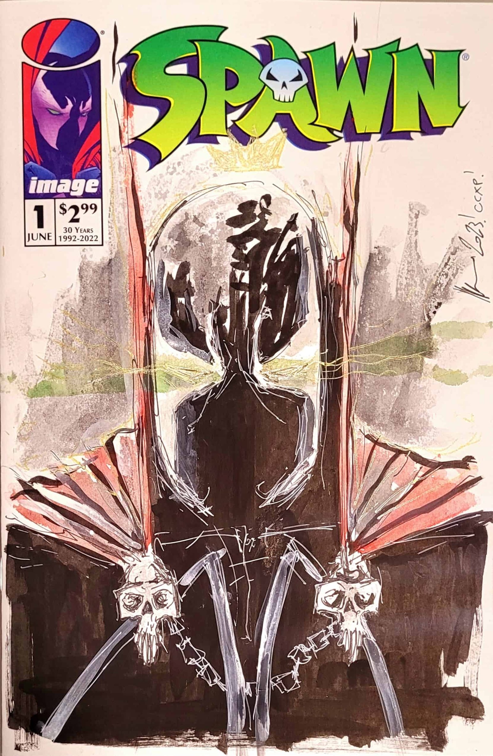 Spawn 30th Anniversary Edition (2022) #1 Original Art by Daniel Sousa - Baú das HQs